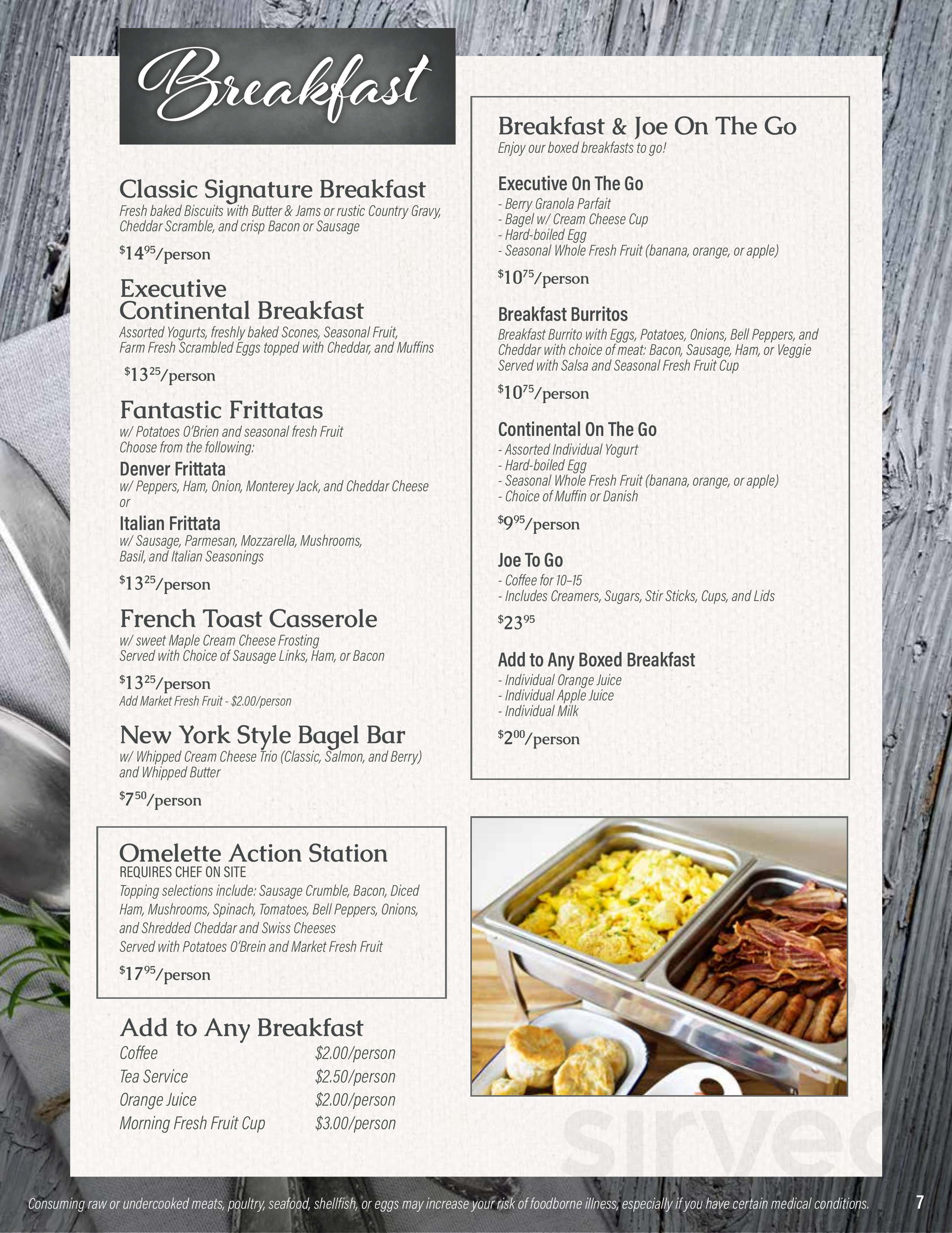 Happy Day Catering menu in Lewiston, Idaho, USA