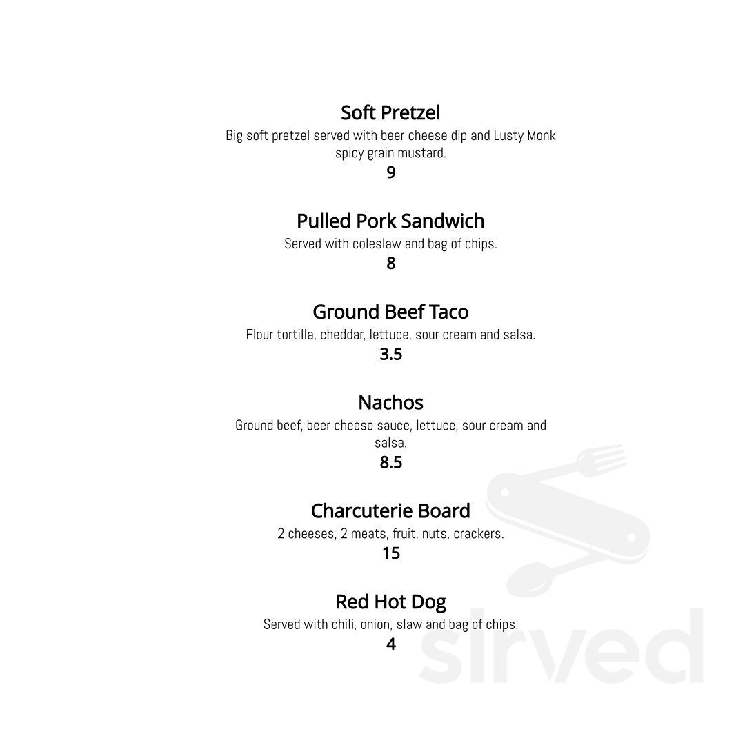 Double Barley Brewing menus in Smithfield, North Carolina, United States