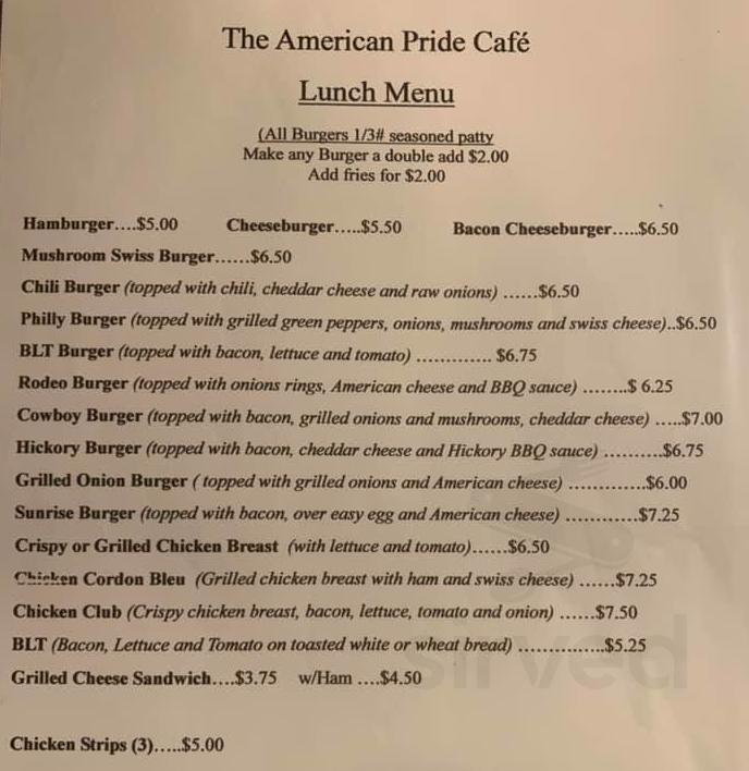 Carney American Legion menu in Carney, Michigan, USA