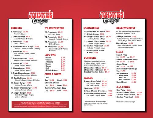 Johnnie's Charcoal Broiler Express menu in Norman, Oklahoma, USA