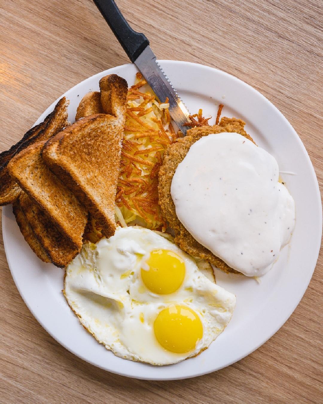 Denny's menu in Calgary, Alberta, Canada