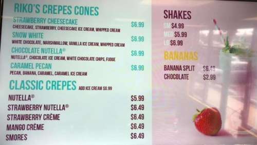 Mr. Riko Loko menu in Tinley Park, Illinois, USA