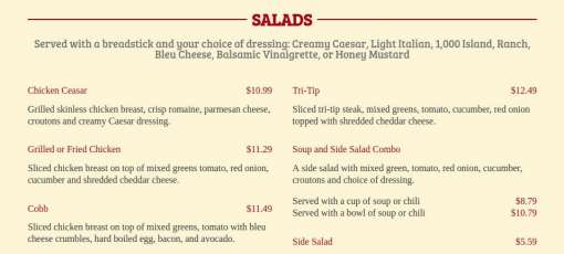 Menu for Hamburger Factory Family Restaurant in Poway, CA | Sirved