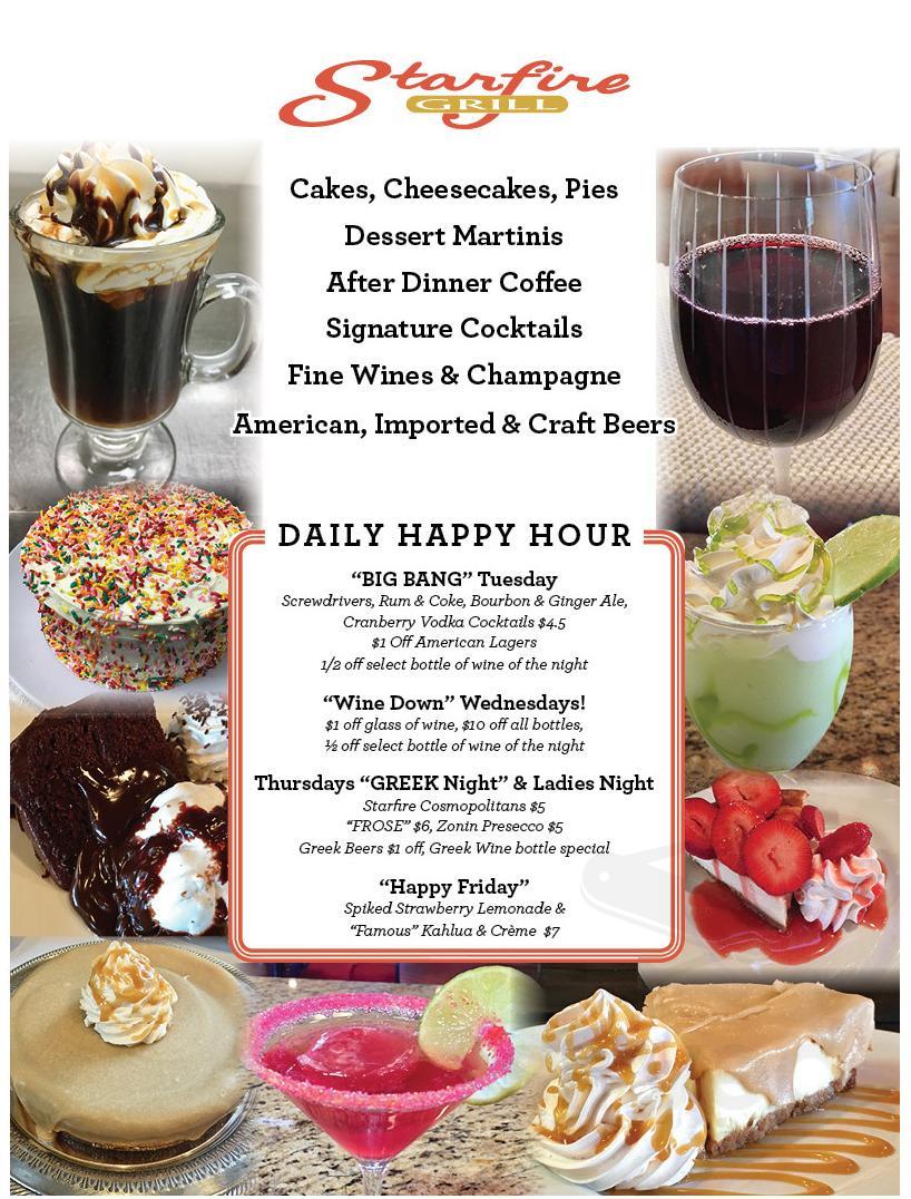 Starfire Grill menu in Florence, South Carolina, USA