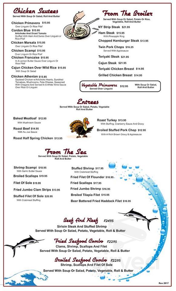 Menu - Roscoe NY's Roscoe Diner | Sirved