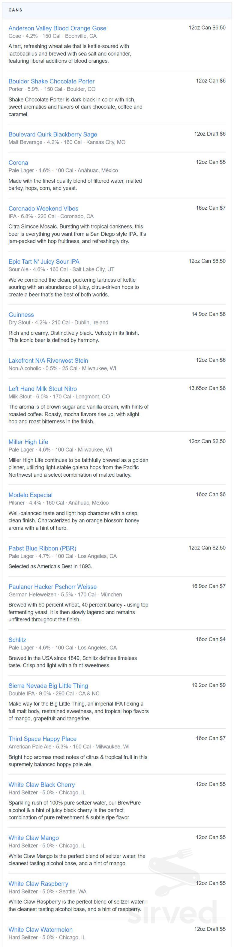 Menu - Milwaukee WI's Stack'd Burger Bar | Sirved