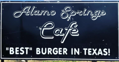 Menu for Alamo Springs Café in Fredericksburg, TX | Sirved