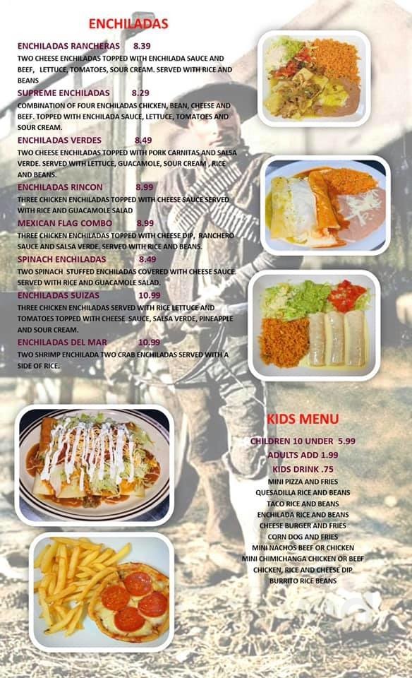 Candiles Mexican Restaurant menus in Augusta, Kansas, United States
