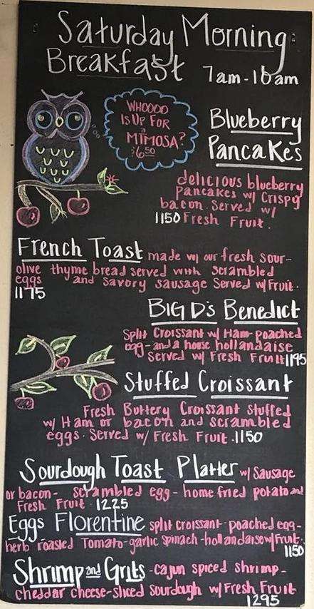 Hush-Harbor Artisan Bakery & Cafe menu in Atascadero, California, USA