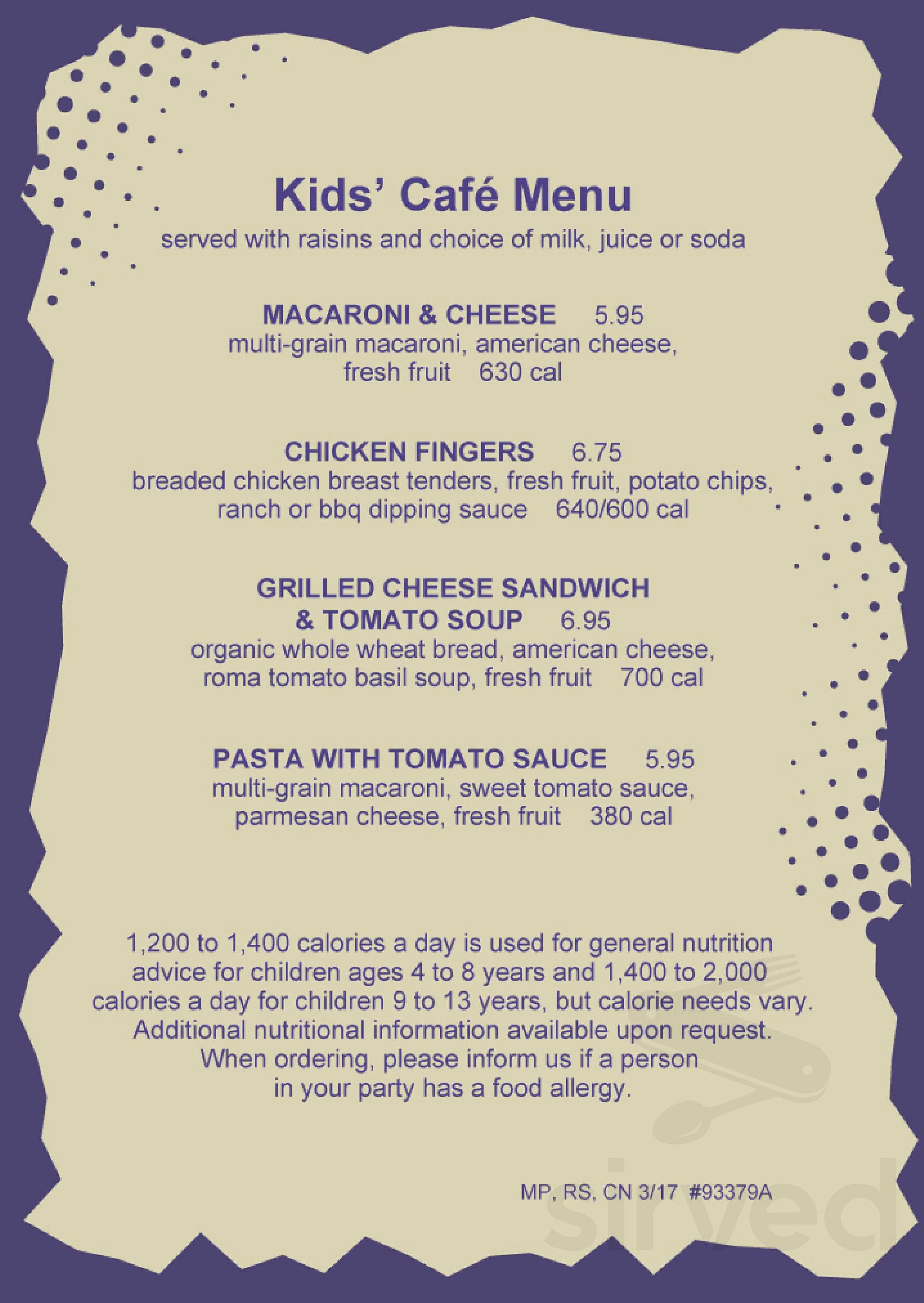 Menu for Nordstrom Ebar Artisan Coffee in Corte Madera, California ...