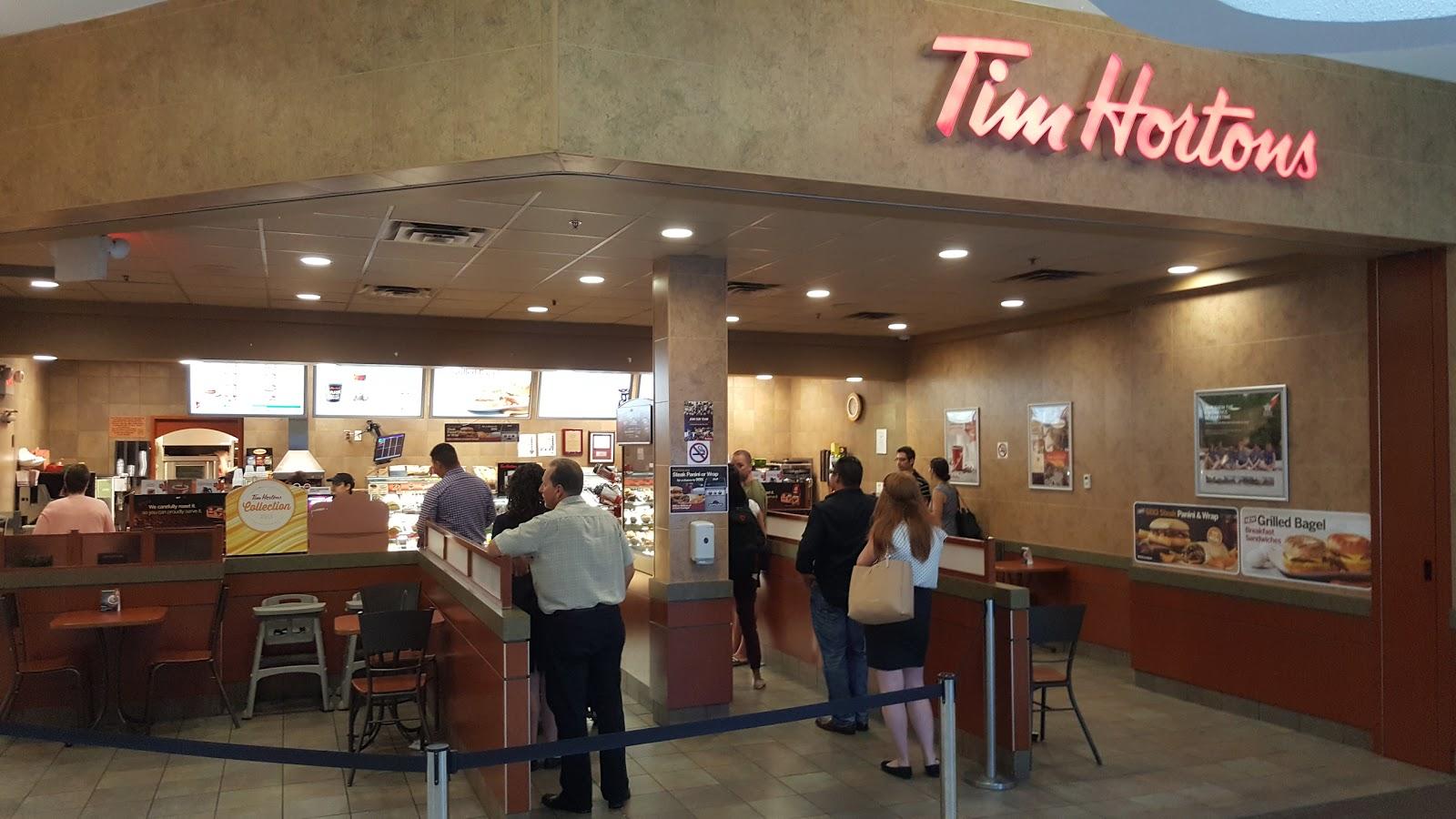 Tim Hortons menu in Regina, Saskatchewan, Canada