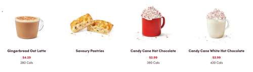 Tim Hortons menu in Fort McMurray, Alberta, Canada