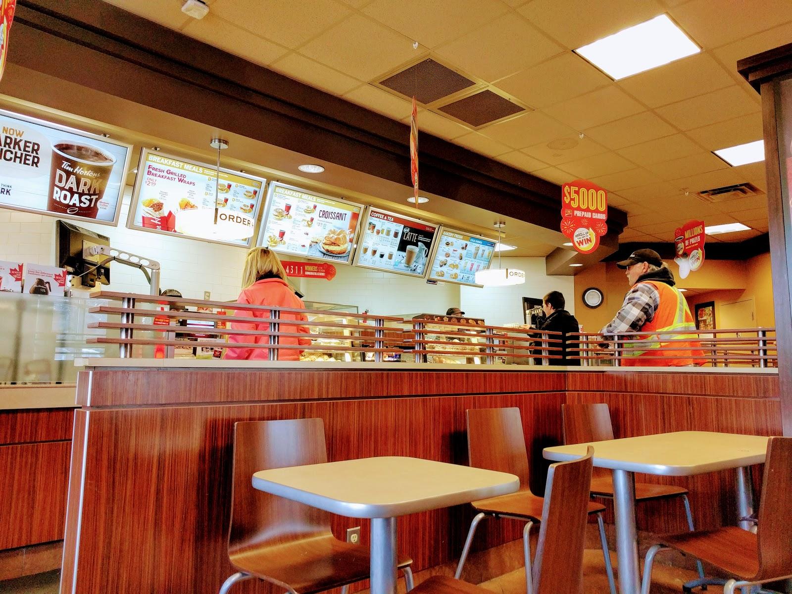 Tim Hortons menu in Waterloo, Ontario, Canada