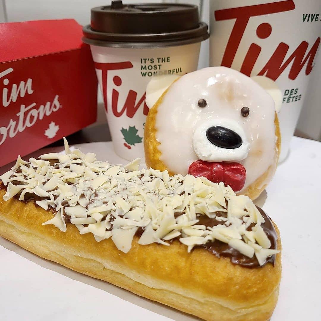 Tim Hortons menu in Midland, Michigan, USA