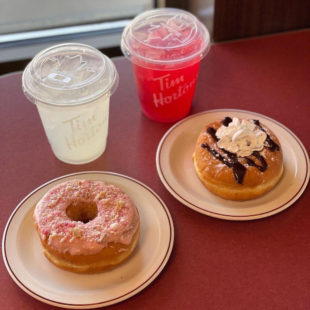 Tim Hortons menu in Nanaimo, British Columbia, Canada