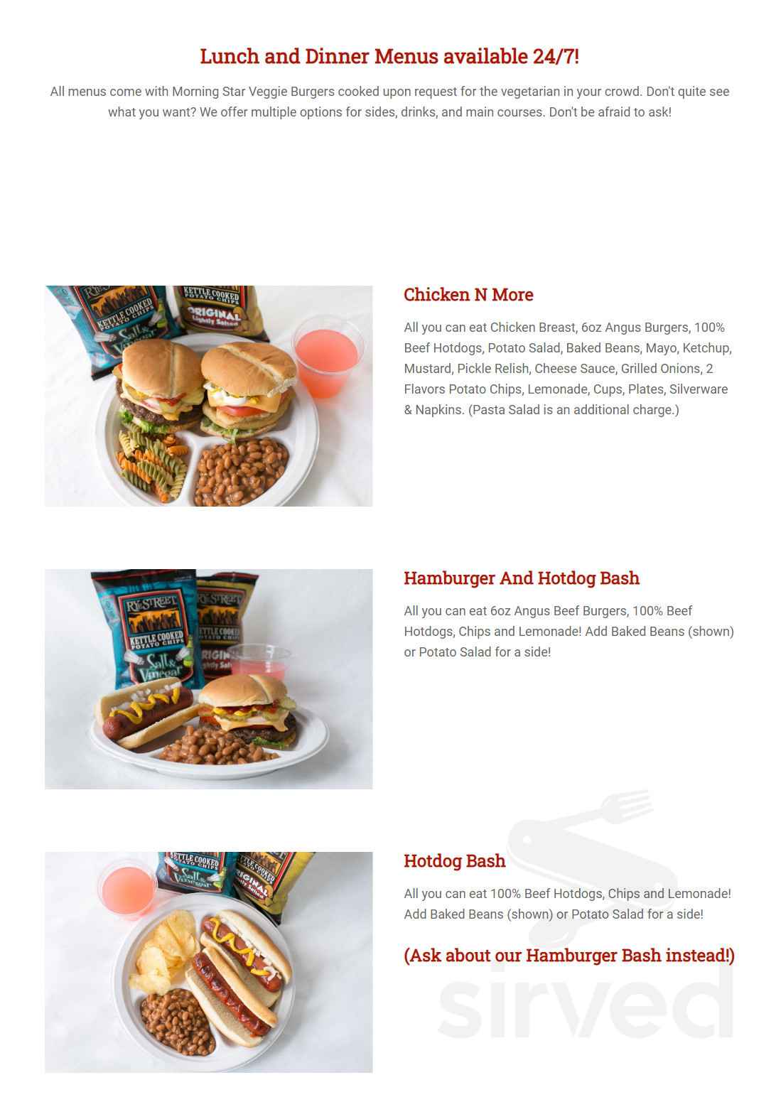 Chris Cakes St. Louis menu in St. Louis, Missouri, USA