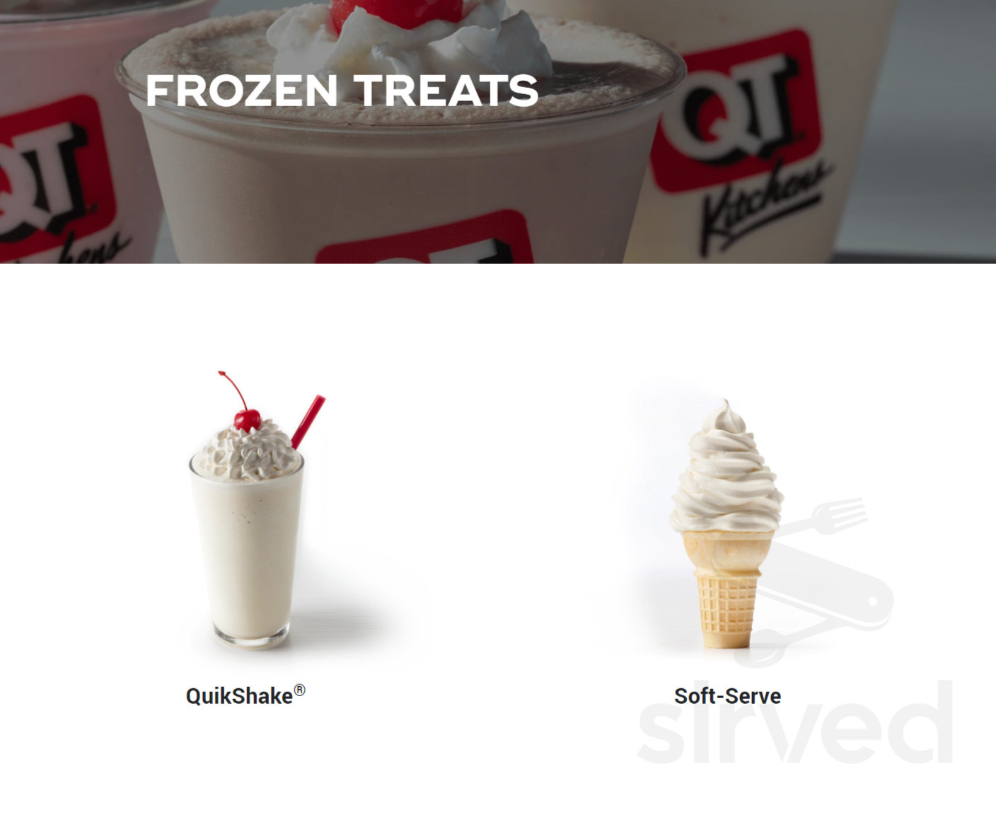 QuikTrip menu in Duluth, Georgia, USA