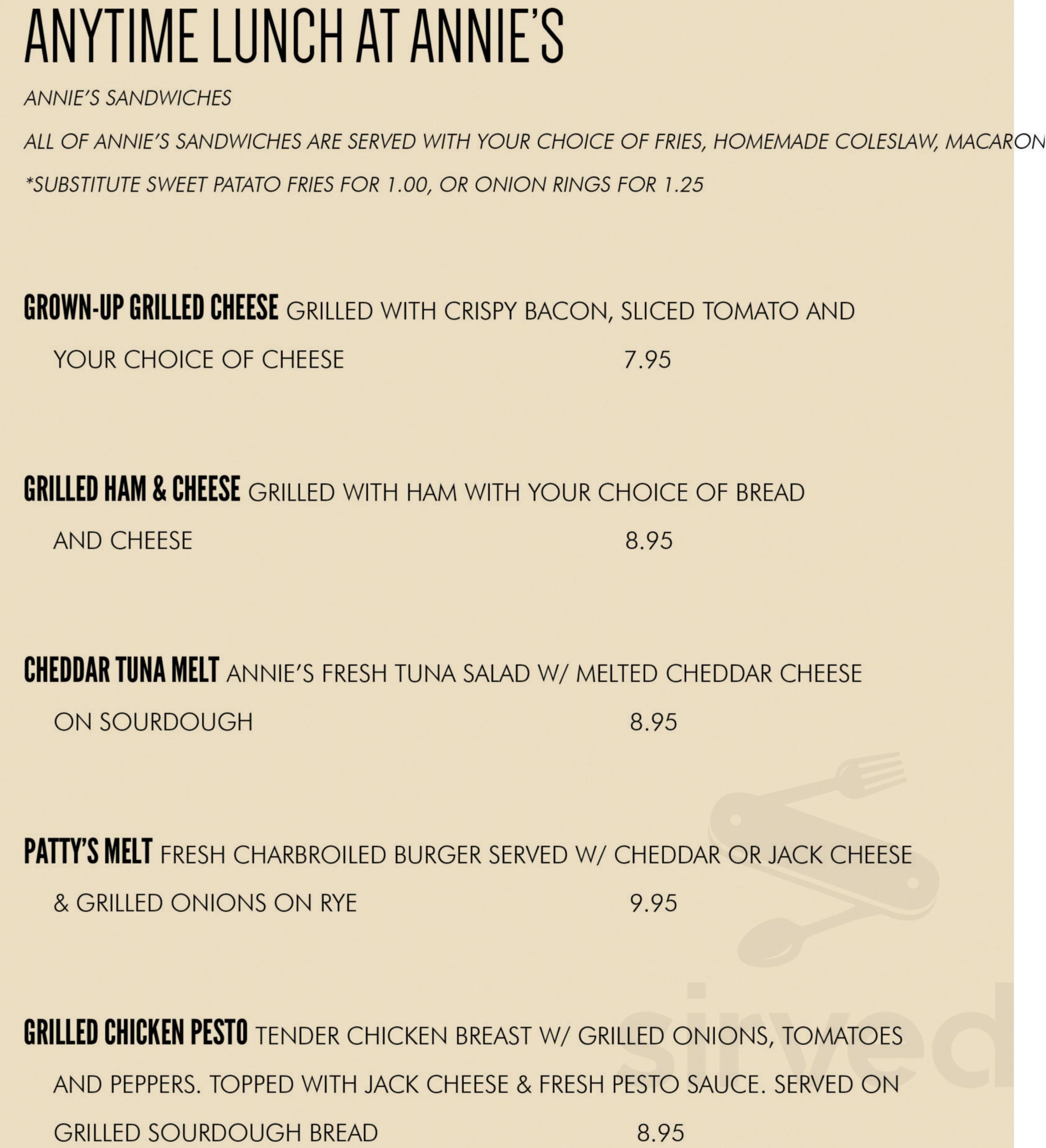 Annie's Country Kitchen menus in Spirit Lake, Idaho, United States