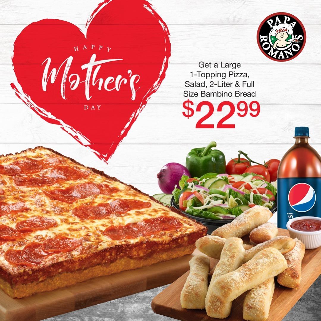 Papa Romano's Pizza menus in Dearborn Heights, Michigan, United States