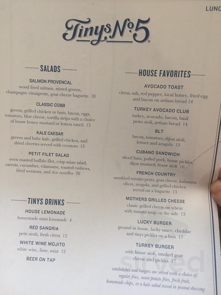 Tiny Boxwoods menus in Houston, Texas, United States
