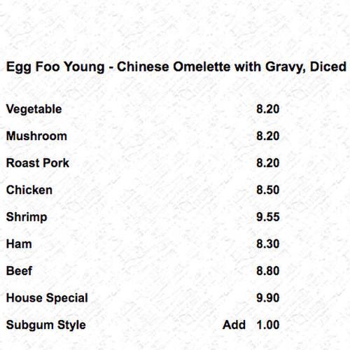 Kenny's Chinese Restaurant menu in Gardner, Massachusetts, USA