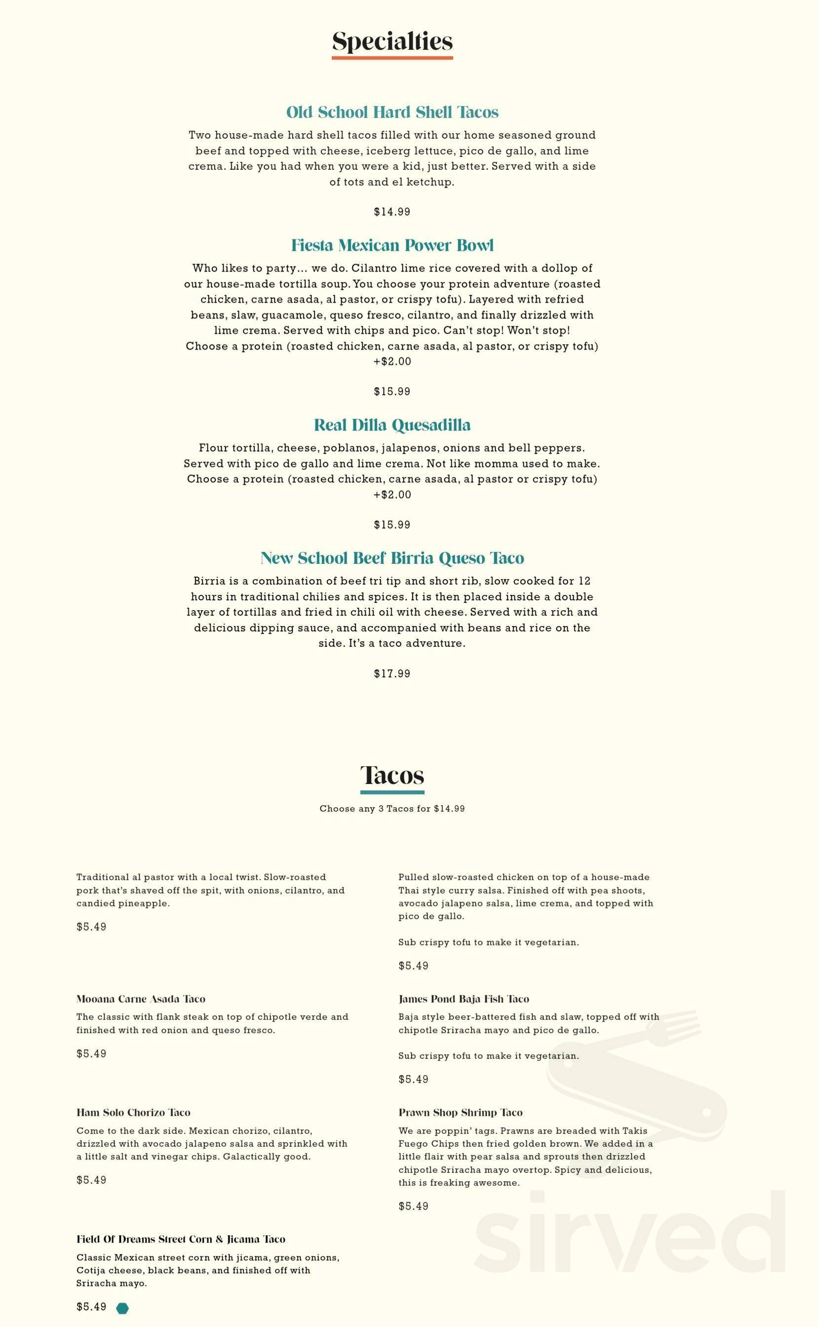 Neighbourhood Brewing menus in Penticton, British Columbia, Canada