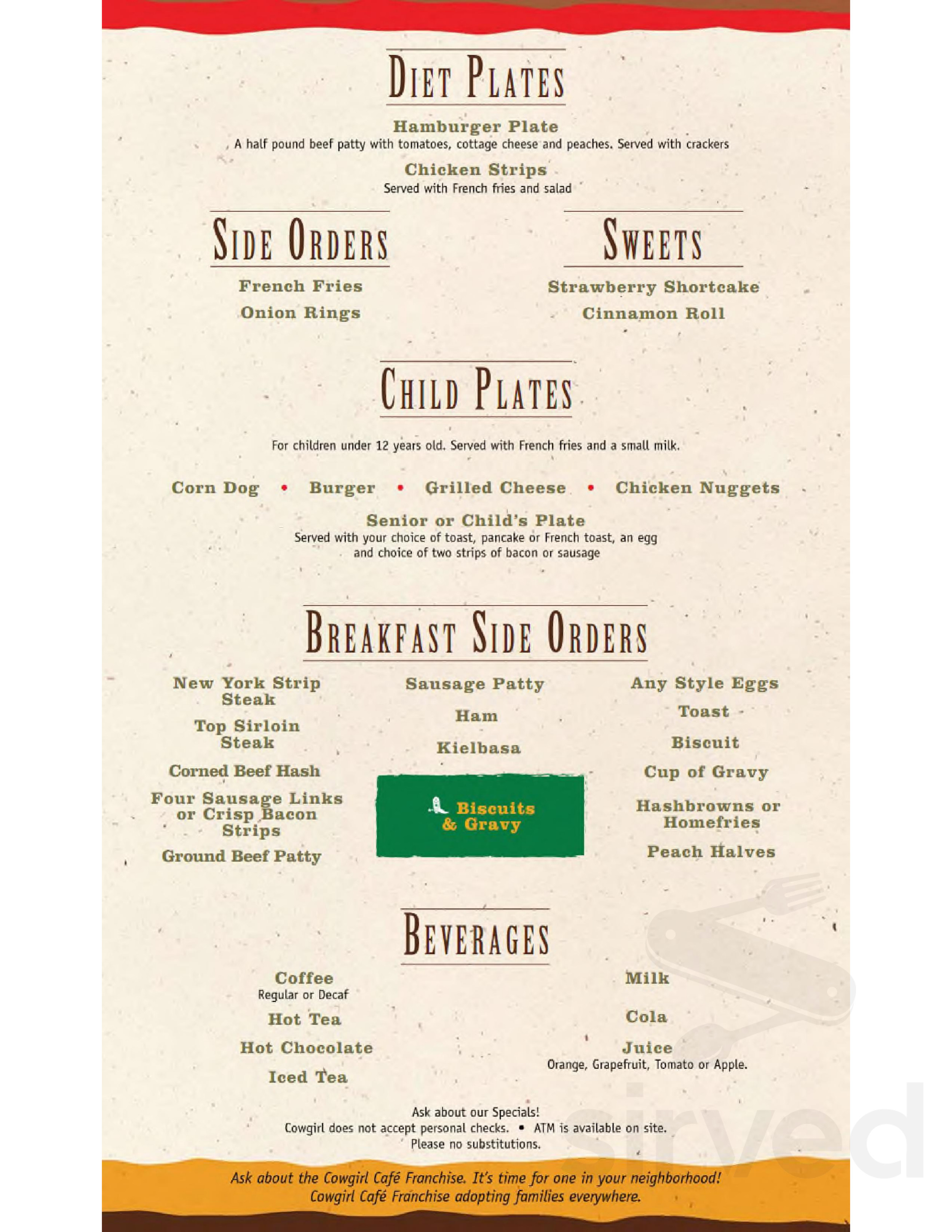 Gerado's Restaurant menus in Odessa, Texas, United States