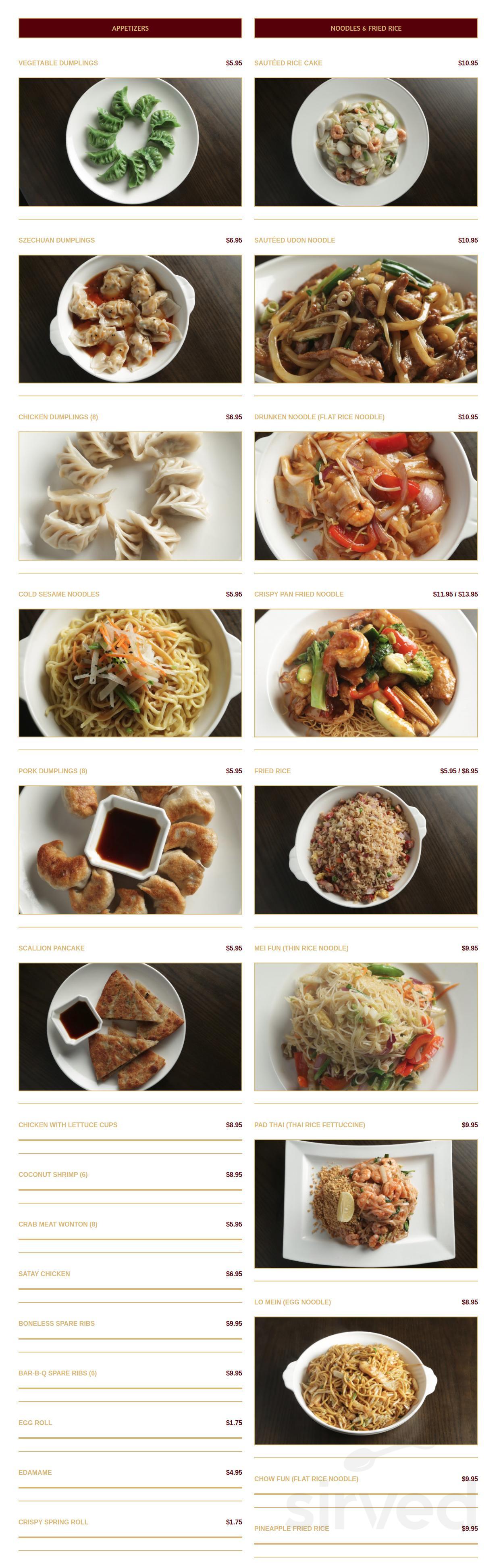 Ren Dumpling & Noodle House menu in Wilton, Connecticut, USA