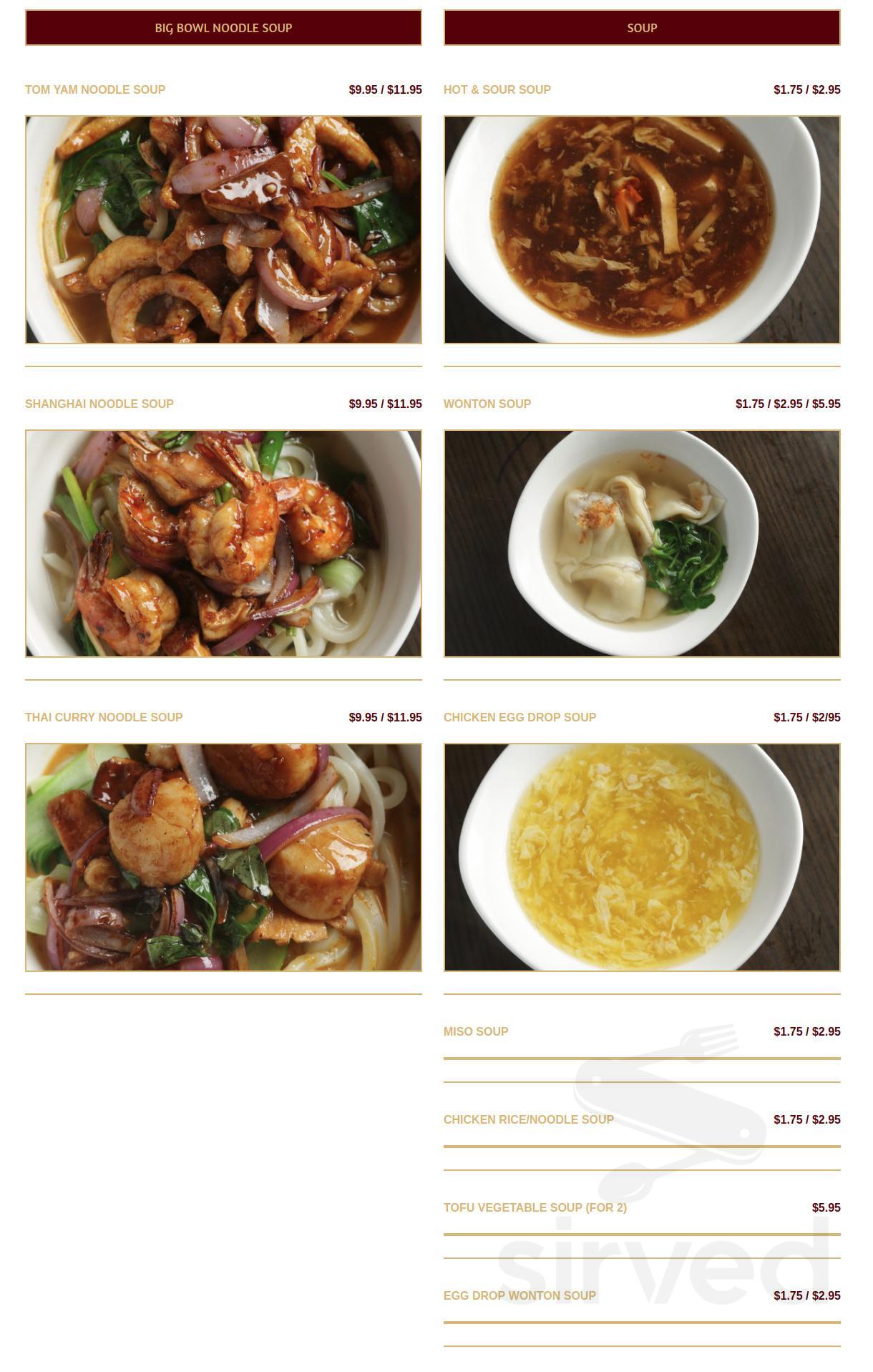 Ren Dumpling & Noodle House menu in Wilton, Connecticut, USA