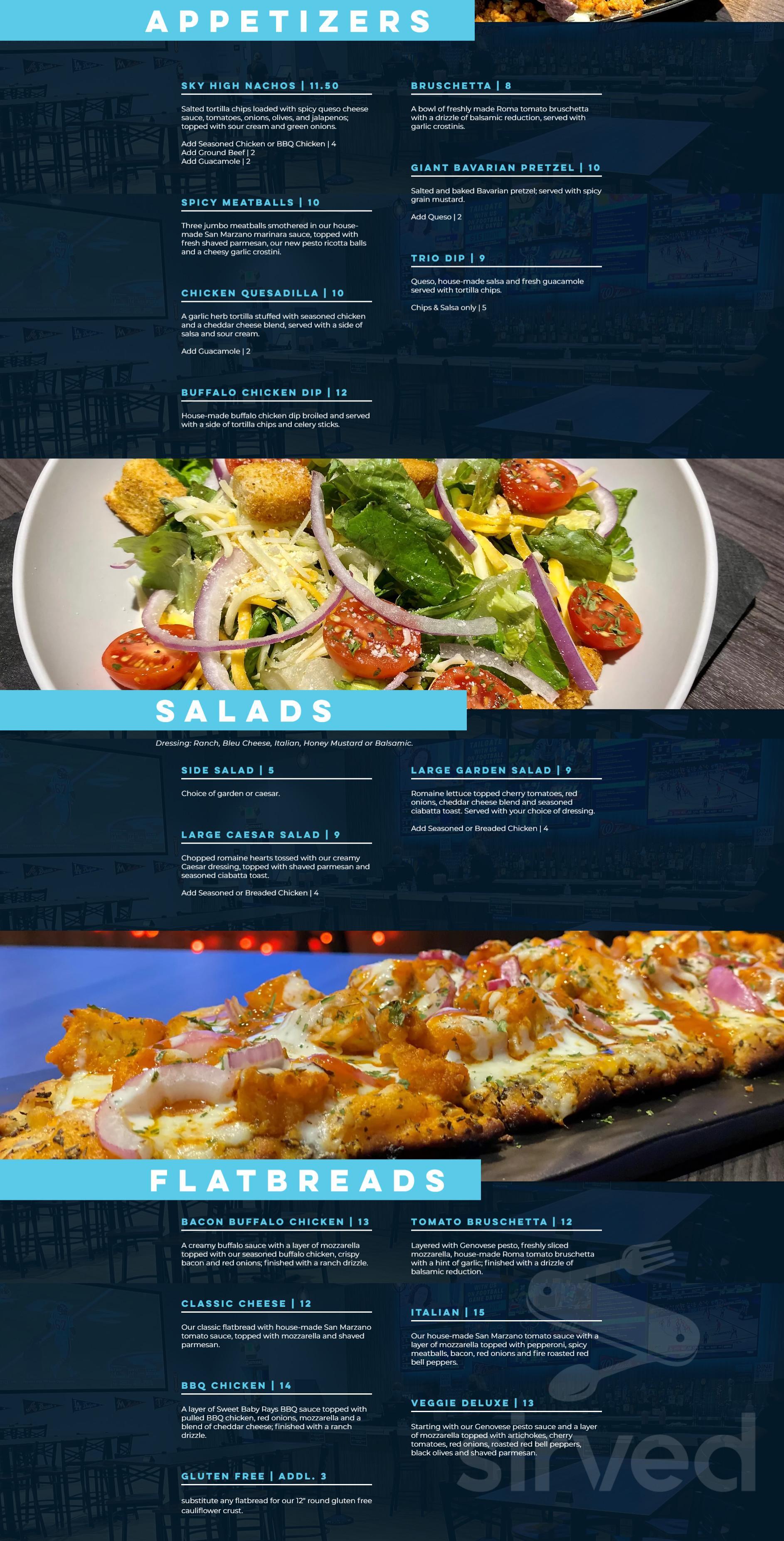 Stratosphere Social menu in Eldersburg, Maryland, USA
