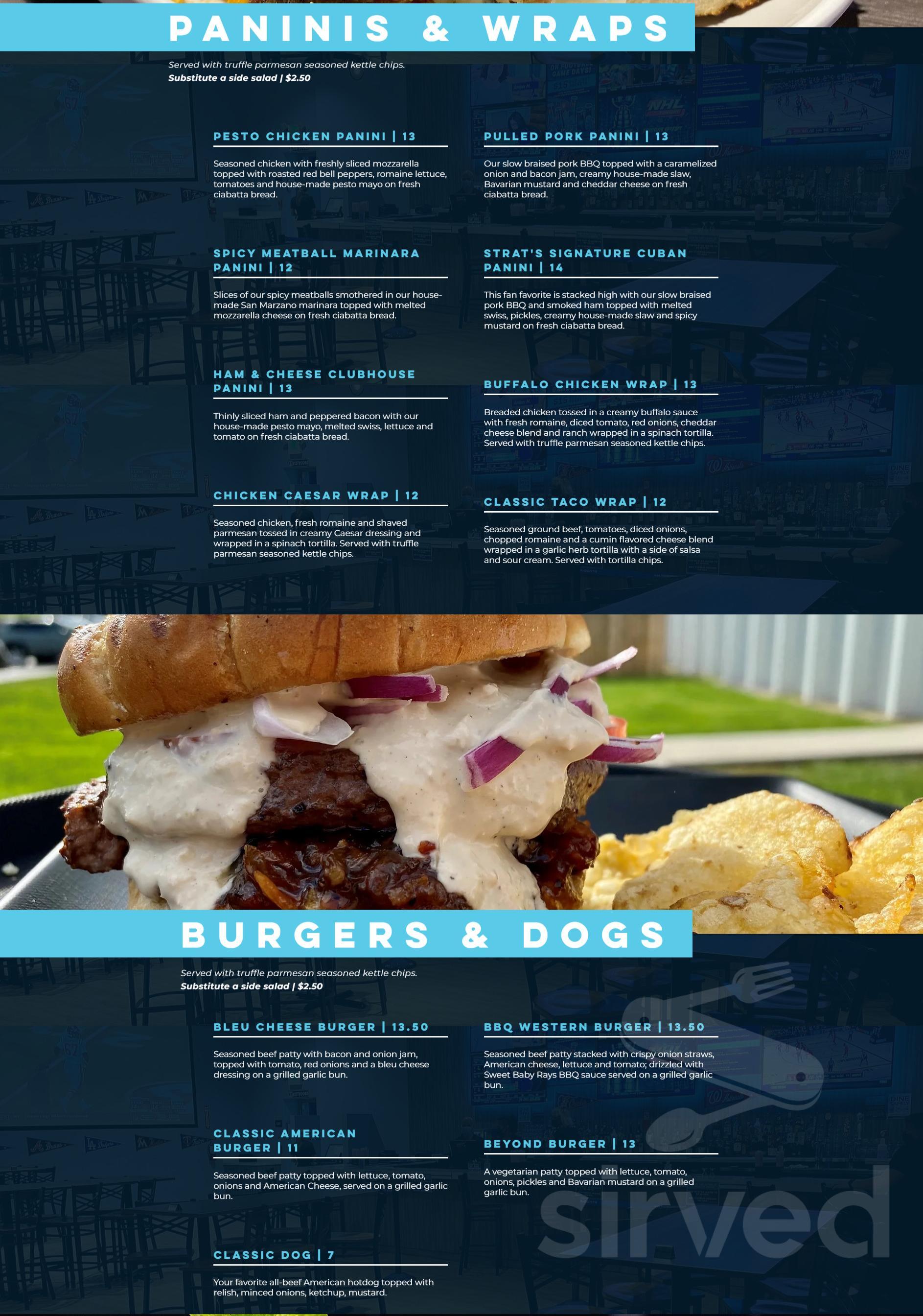 Stratosphere Social menu in Eldersburg, Maryland, USA
