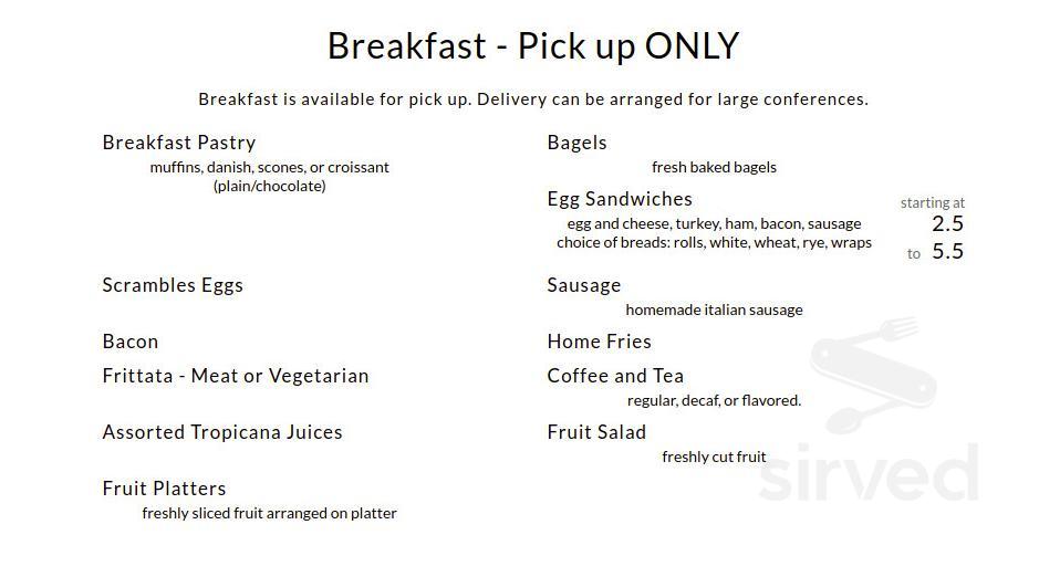 Menu for Nica's Market in New Haven, Connecticut, United States