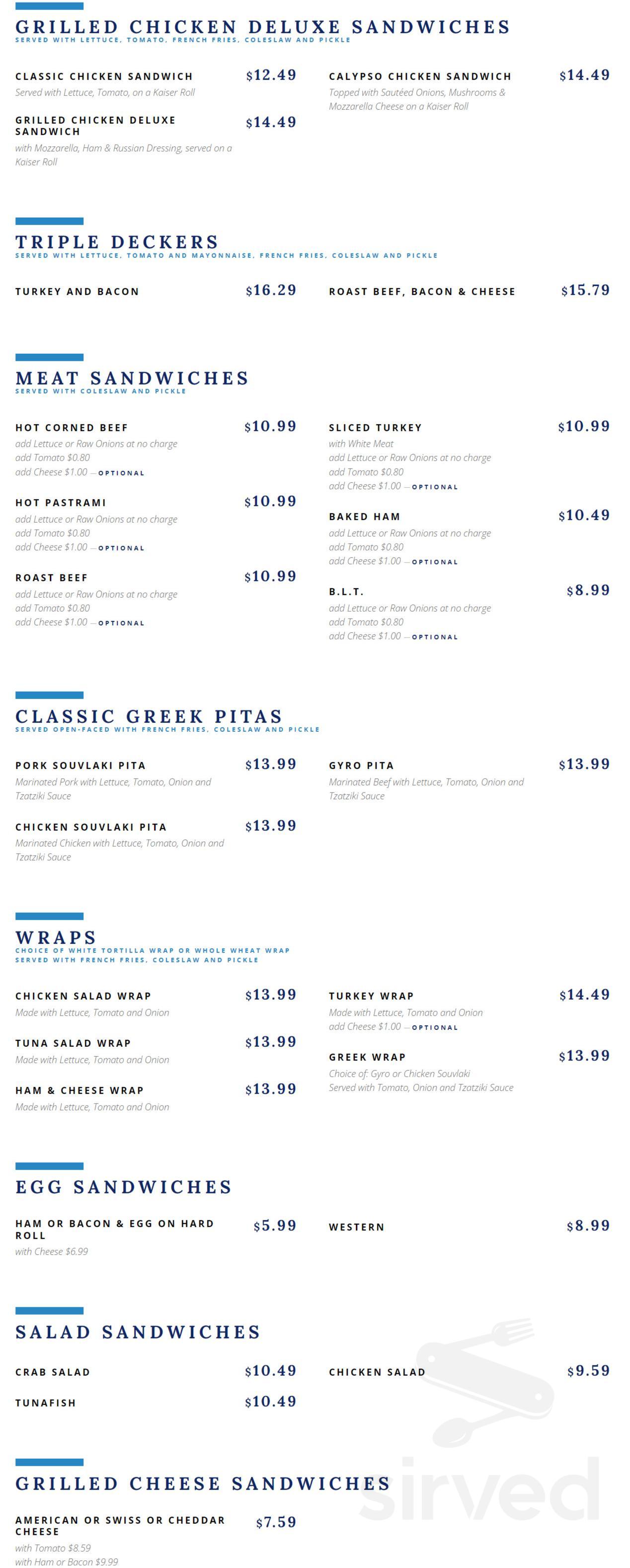 Menu - Schenectady NY's Blue Rose Cheesecake & Bake Shop | Sirved