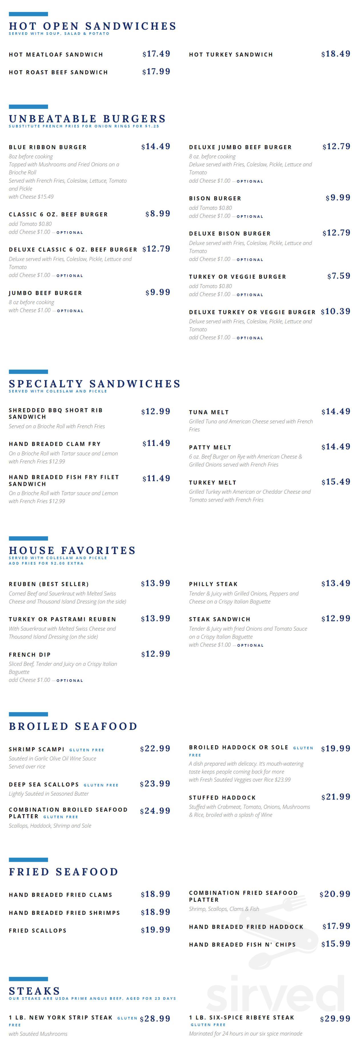 Menu - Schenectady NY's Blue Rose Cheesecake & Bake Shop | Sirved