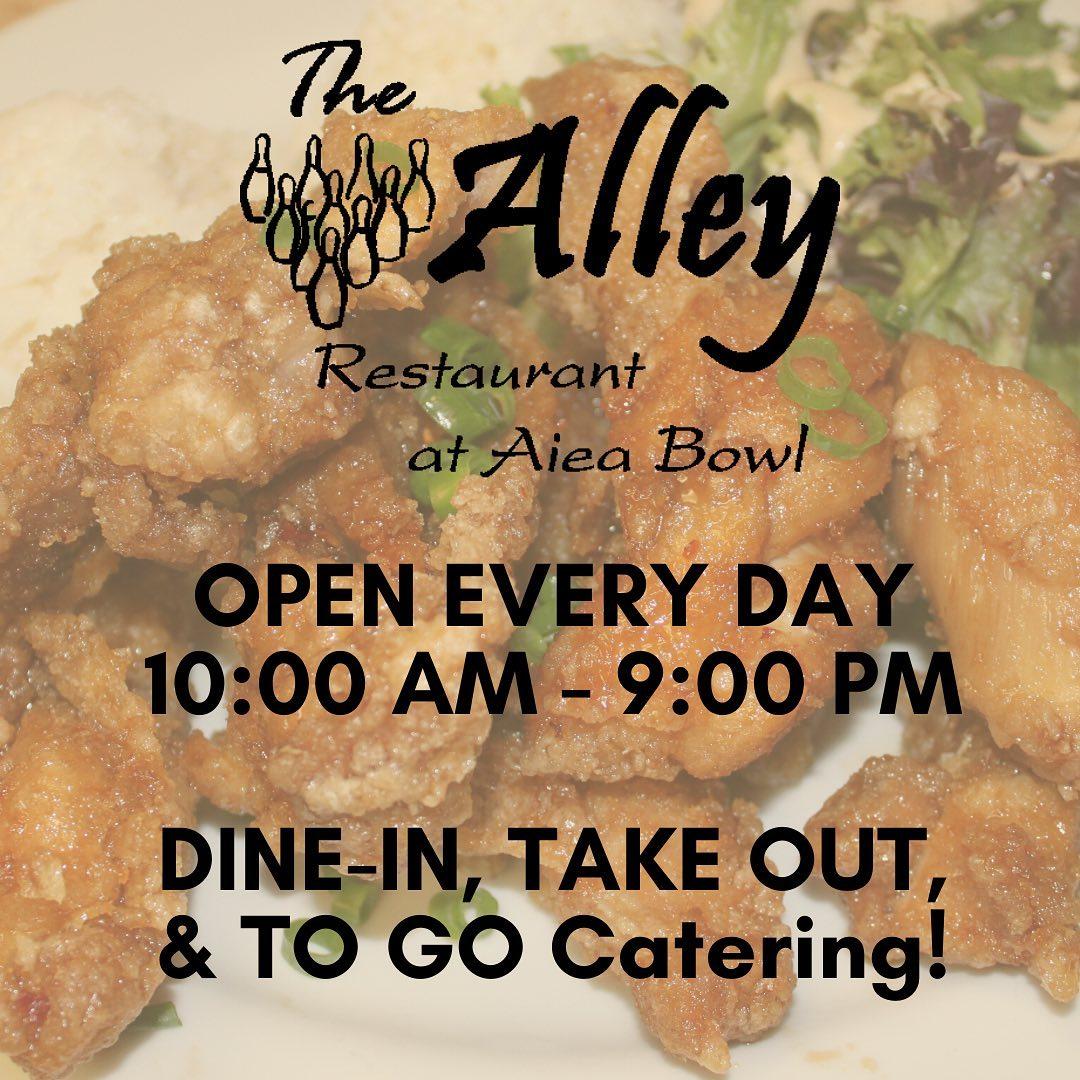 The Alley Restaurant at Aiea Bowl menu in Aiea, Hawaii, USA