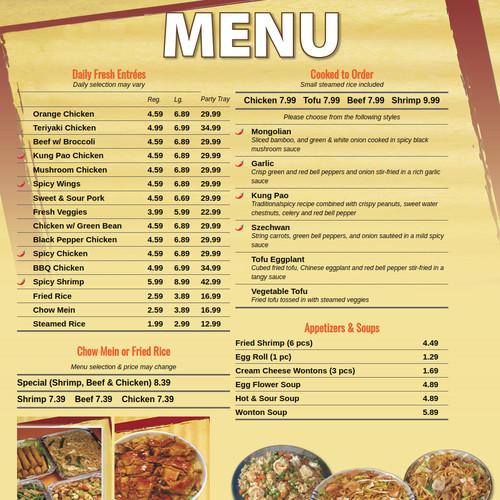 Fresh Wok menu in Adelanto, California, USA
