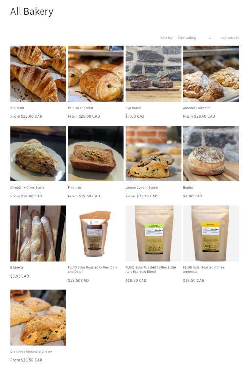 Working Title Kitchen + Cafe menu in Ottawa, Ontario, Canada