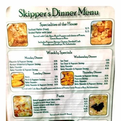Skipper's Seafood Restaurant menu in High Point, North Carolina, USA