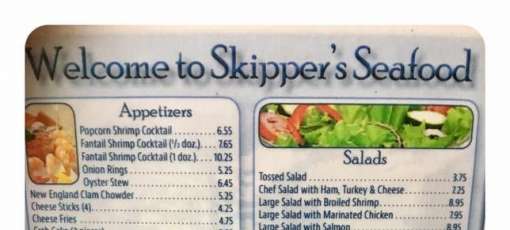 Skipper's Seafood Restaurant Menu - High Point, North Carolina | Sirved