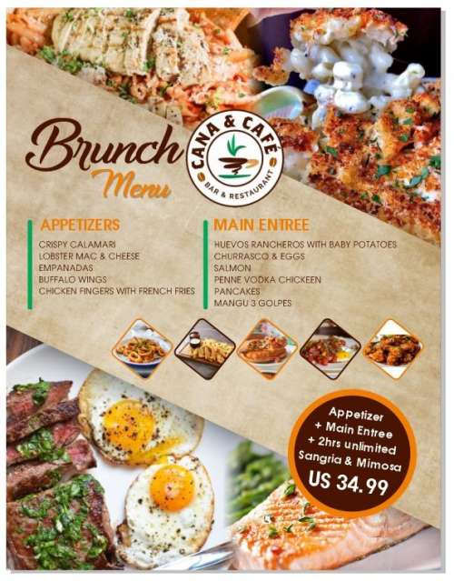 Cana & Café Bar & Restaurant menu in Springfield, Massachusetts, USA