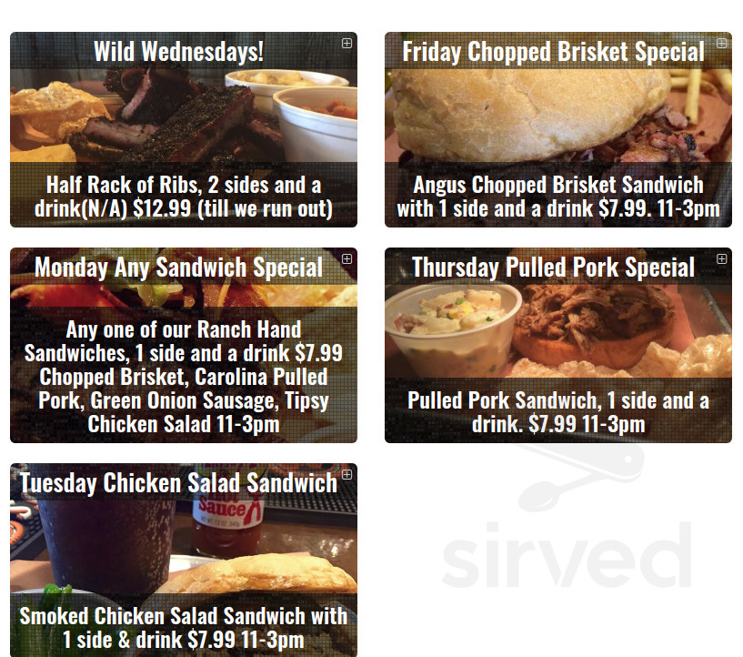 Dylan's Barbeque Saloon menus in Dallas, Texas, United States