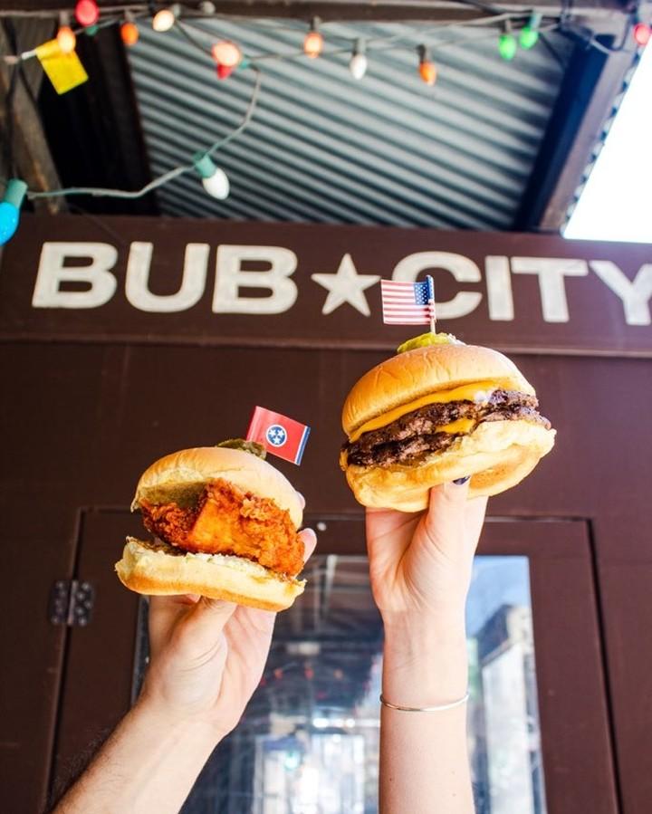 Bub City menu in Rosemont, Illinois, USA