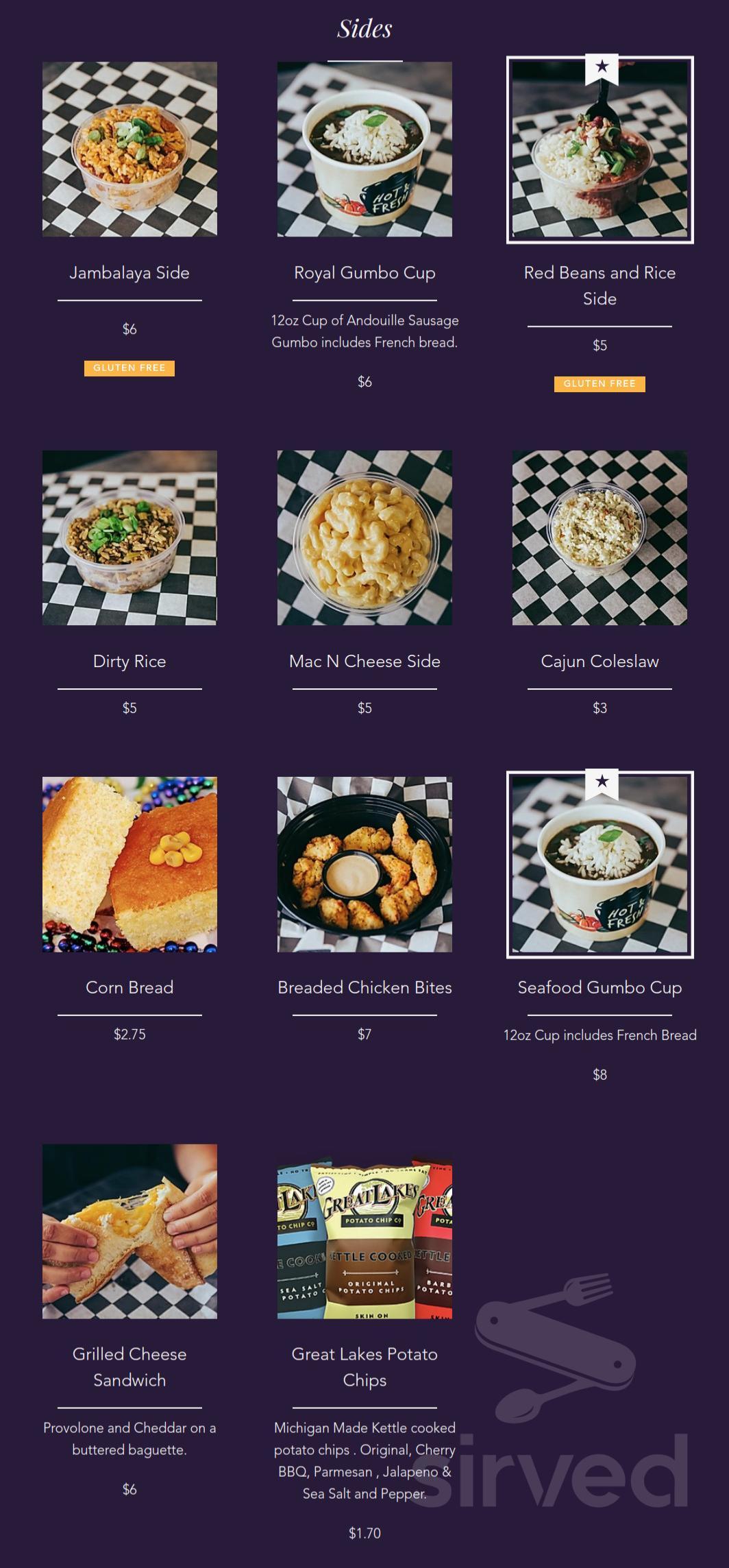 Nola Roux - Casual Cajun Eatery menu in St Joseph, Michigan, USA