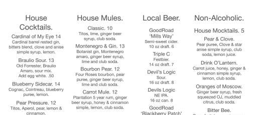 Menu for Flour Shop in Charlotte, NC | Sirved