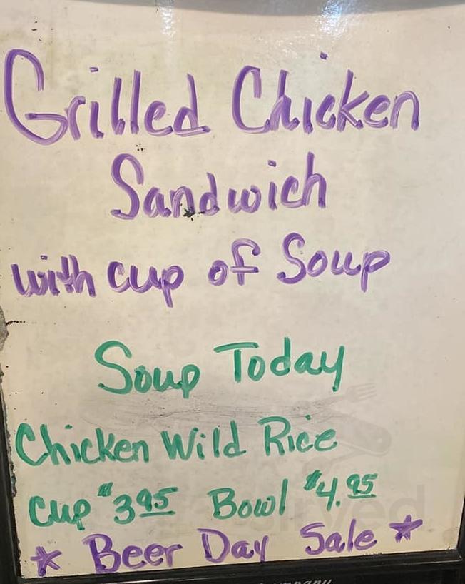 Menu - De Graff MN's Degraff Liquor | Sirved