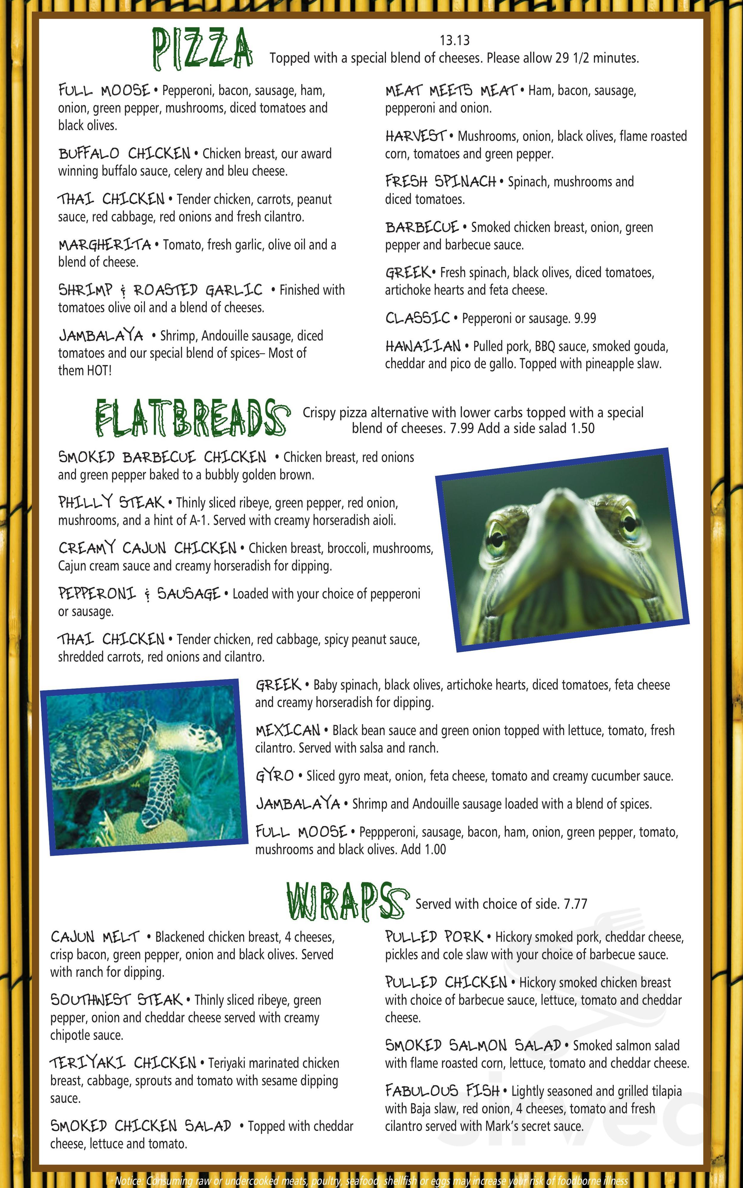 The Lucky Turtle Grill menus in Fort Wayne, Indiana, United States