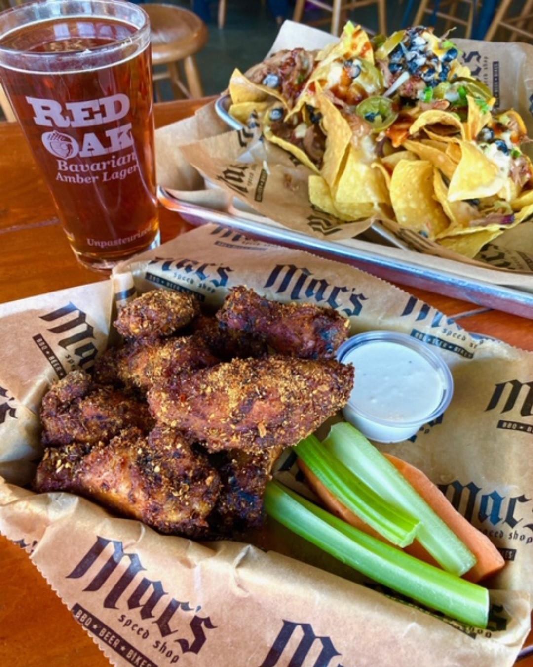 Mac's Speed Shop menu in Concord, North Carolina, USA