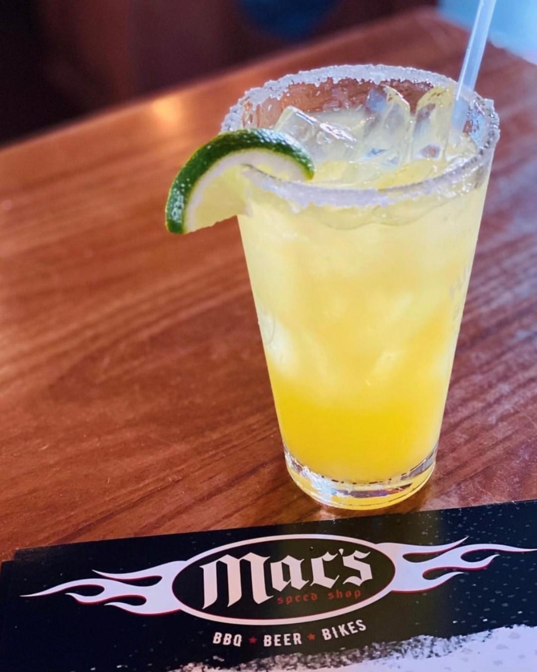 Mac's Speed Shop menu in Concord, North Carolina, USA