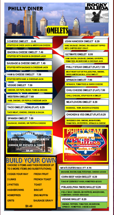 Philly Diner menus in DeLand, Florida, United States