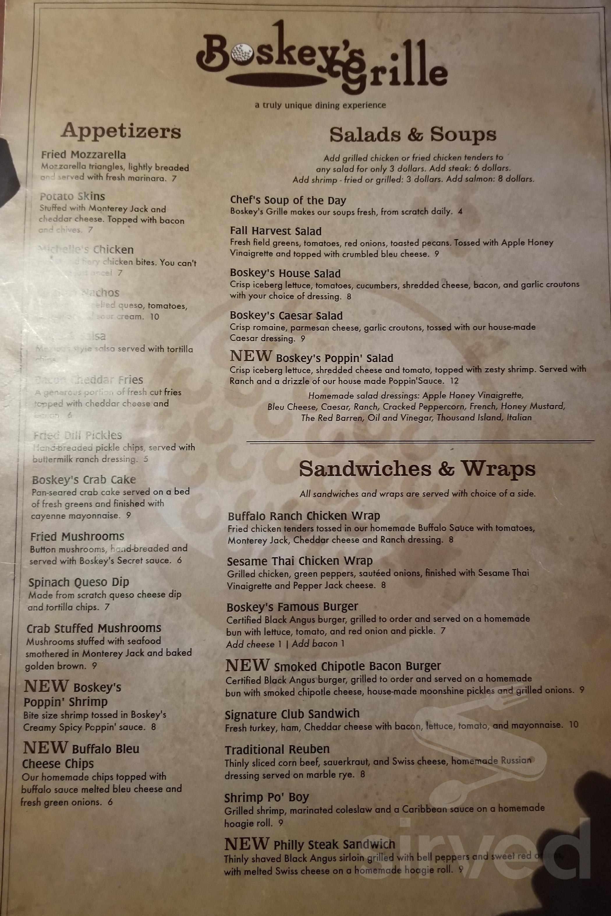 Boskey's Grille in Manchester, Tennessee, United States